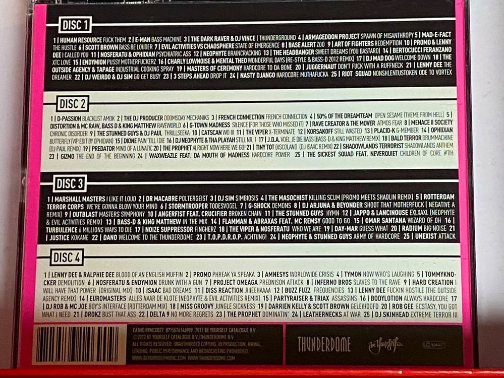 4x Thunderdome - The Final Exam - 20 Years of Hardcore - 100 (Neu ...