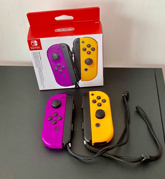 Nintendo Switch Joy-Con - Neon-Lila + Neon-Orange (Gebraucht) in ...