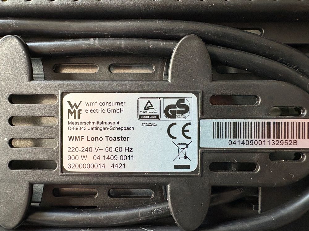 WMF Lono Toaster Cromargan (matt) mit Brötchenaufsatz (Gebraucht) in ...