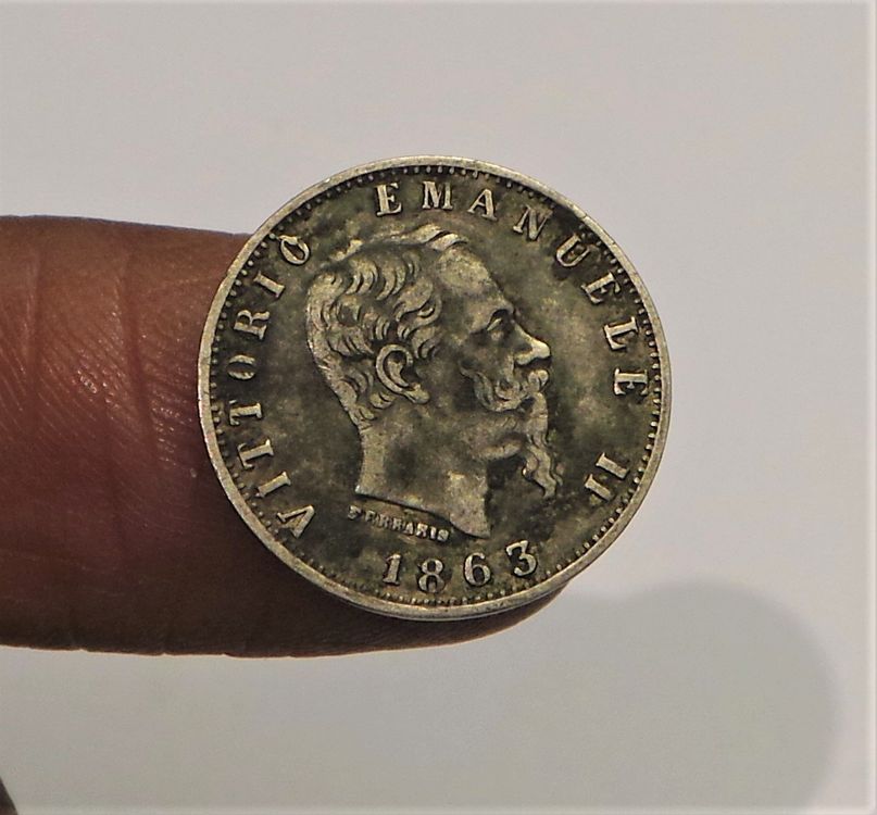Italy 20 Centesimi 1863 small Silver coin (Gebraucht) in Zürich für CHF ...