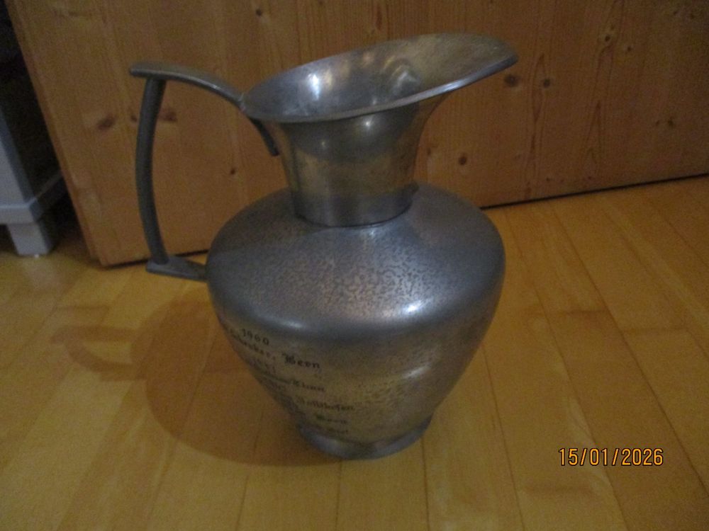 ACS Automobil Club Schweiz Zinnkanne Zinn 1960 Foto Pirsch (Gebraucht ...