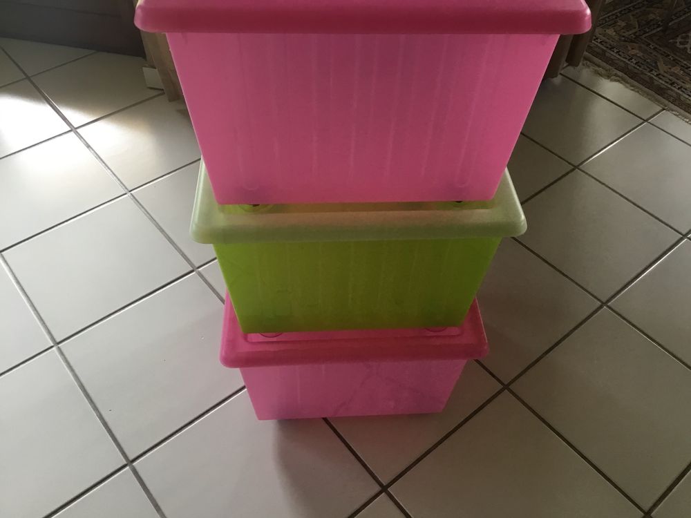 3x Aufbewahrungsbox mit Deckel VESSLA von IKEA (Gebraucht) in für CHF 15 – mit Lieferung auf ...