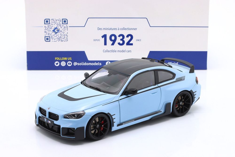 BMW M2 Performance Parts (G87) 2024 Zandvoort blau 1/18 NEU (Neu und ...