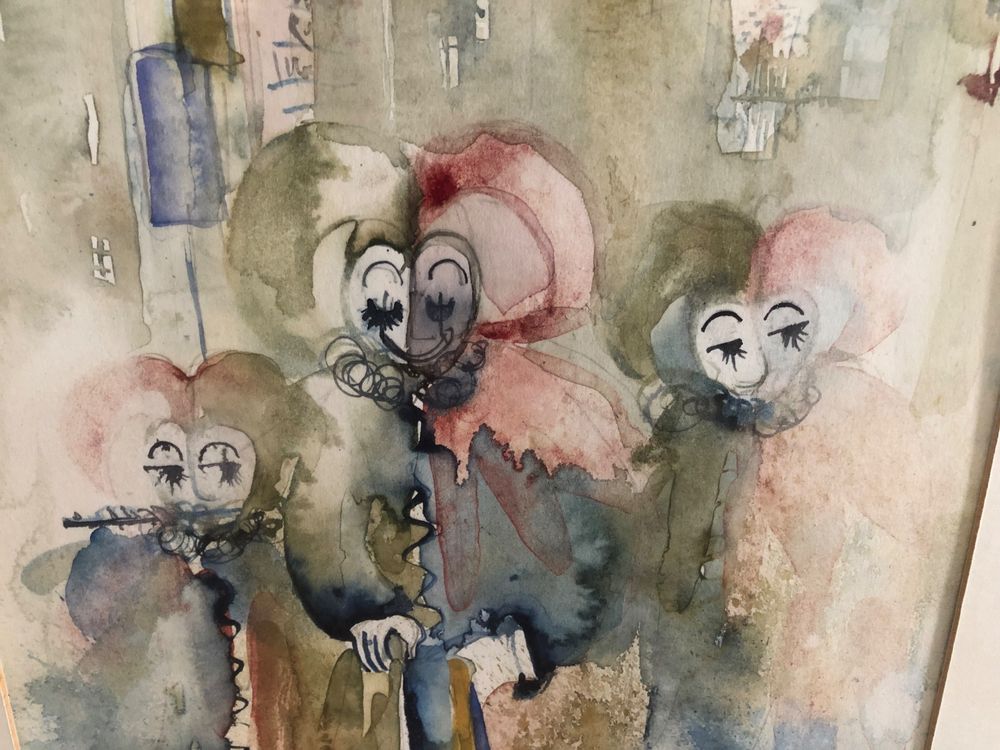 Basler Fasnacht Pfeiffer Aquarell signiert | Kaufen auf Ricardo