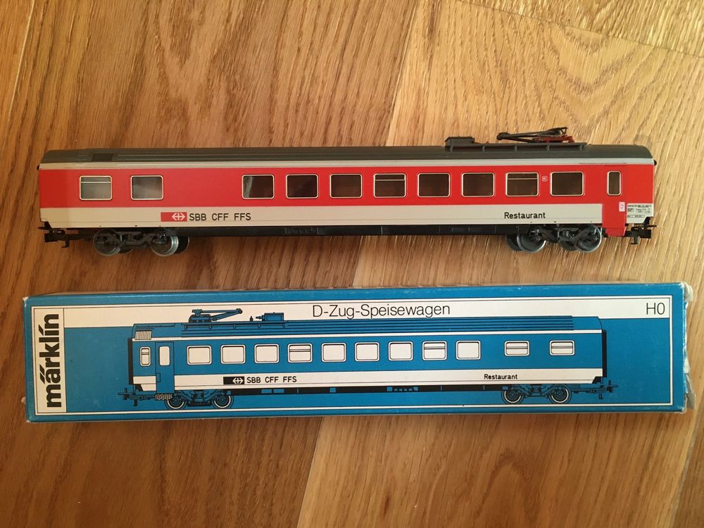 Märklin HO Speisewagen 4125 OVP rot, Topzustand OVP | Kaufen auf Ricardo