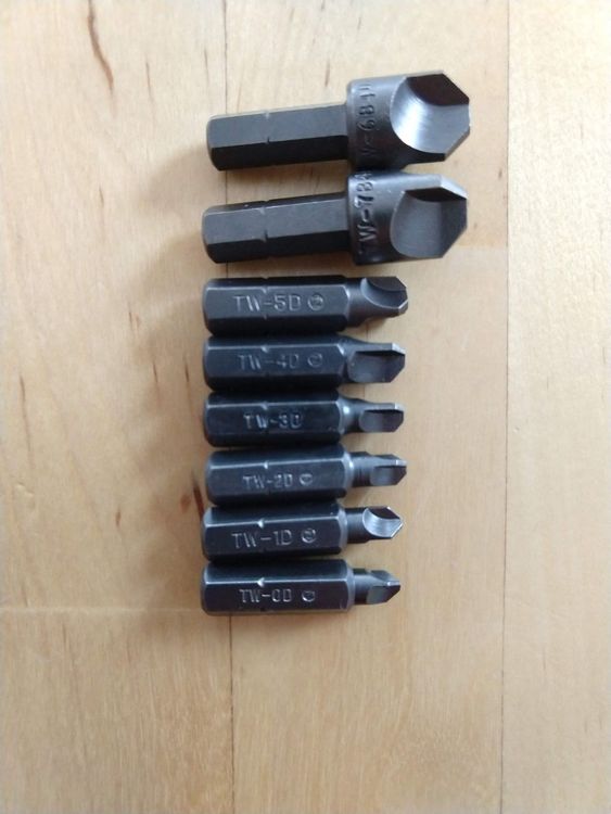 Tri Wing Bits (TW-xD) von Zephyr (8 Grössen) (Neu (gemäss Beschreibung ...