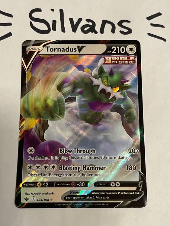 Tornadus V 124/198 Chilling Reign Schaurige Herrschaft EN | Kaufen auf ...