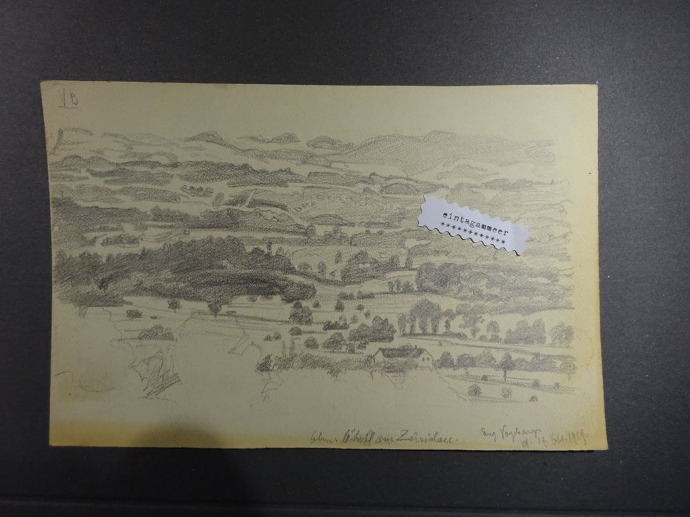 Antike Bleistiftzeichnung OETWIL AM SEE / Eugen Vogelsanger (Gebraucht) in Esslingen für CHF 110 ...