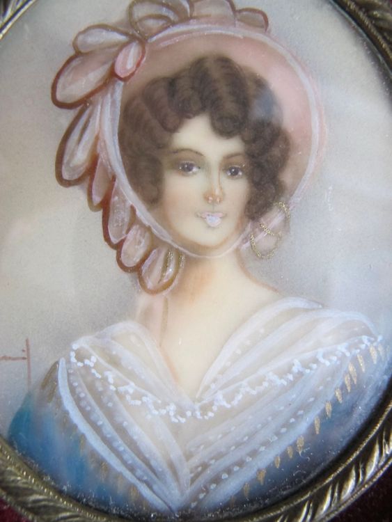 Miniatur Damenportrait auf Bein (Gebraucht) in Wädenswil für CHF 65 – mit Lieferung auf Ricardo ...