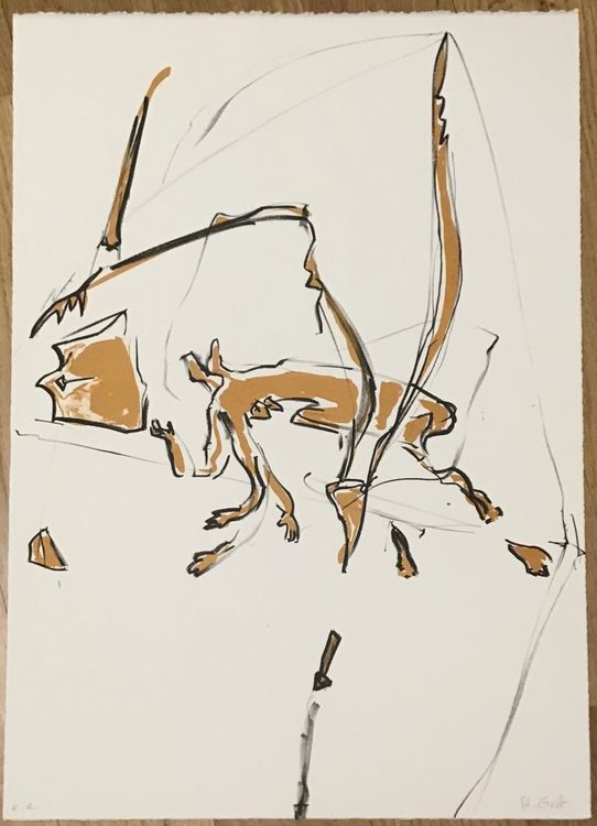 Stephanie GROB (1957) Sehr Seltener Lithographie Handsignier (Gebraucht ...