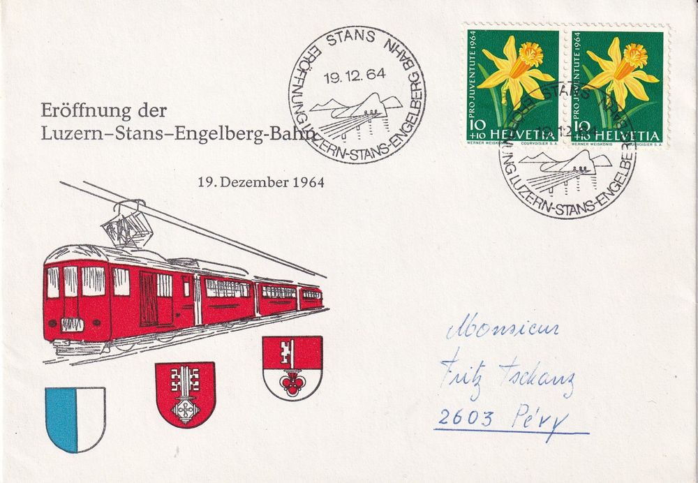 Train - Eröffnung der Luzer - Engelberg Bahn 1964 (Gebraucht) in Orvin ...