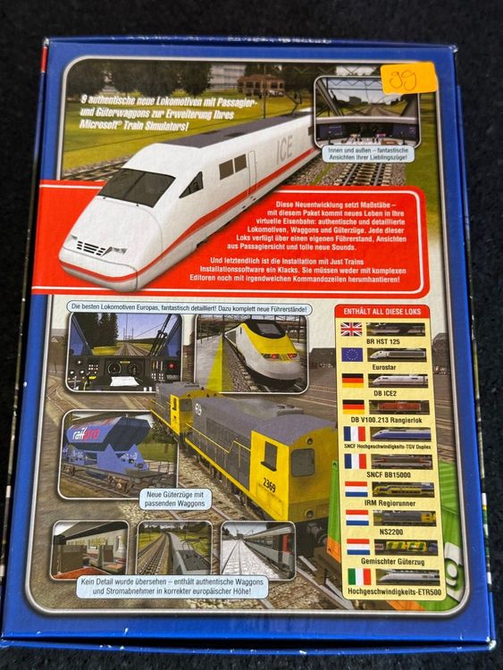 EURO LOCO Train Sim Pack Add-on PC-CD Rom Windows (Gebraucht) in ...