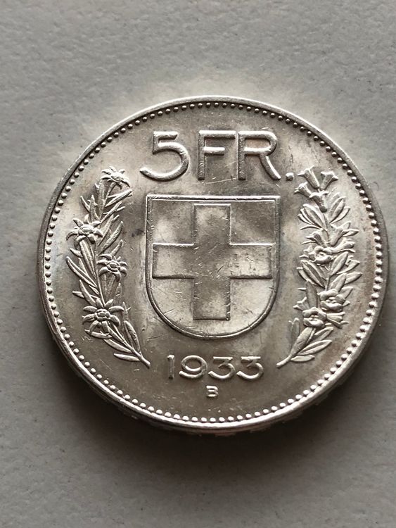 5 Fr. 1933 (Gebraucht) in Schötz für CHF 15 – mit Lieferung auf Ricardo kaufen
