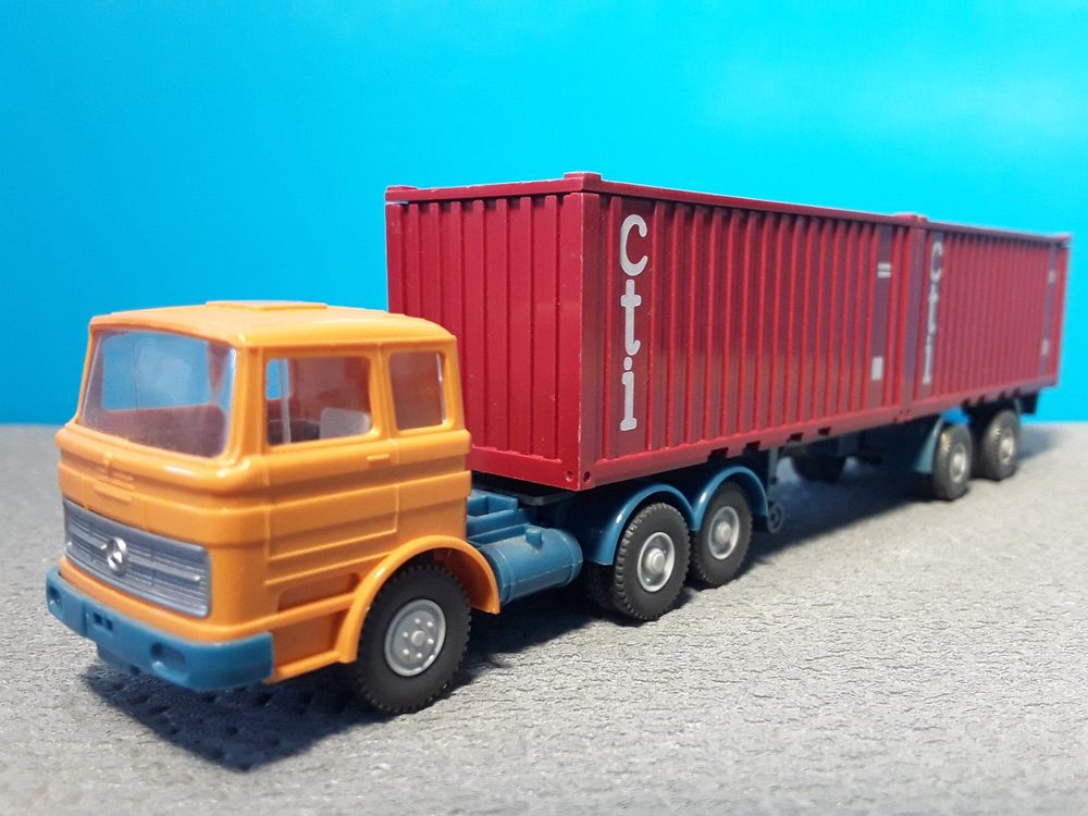 Wiking _ Mercedes Lastwagen CTI Container Sattelzug _ 1:87 (Gebraucht ...