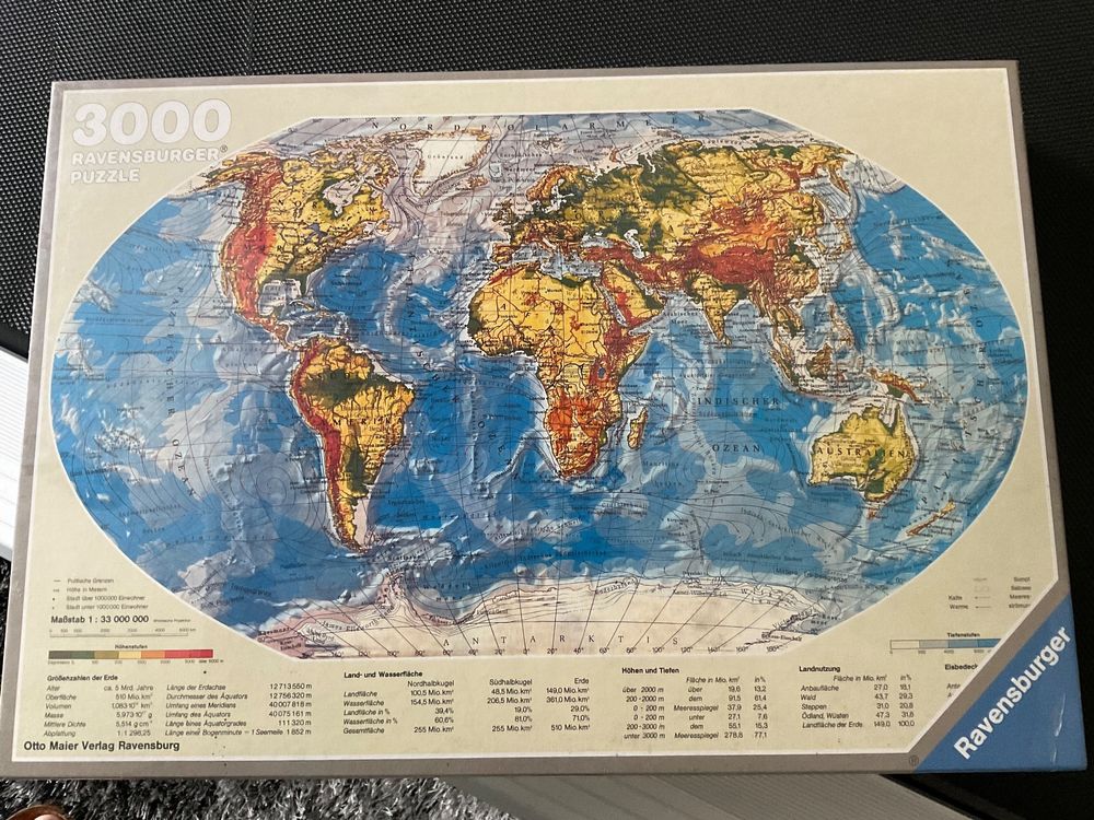 Ravensburger Puzzle 3000 Teile Weltkarte Top Zustand (Neu und originalverpackt) in Walenstadt ...