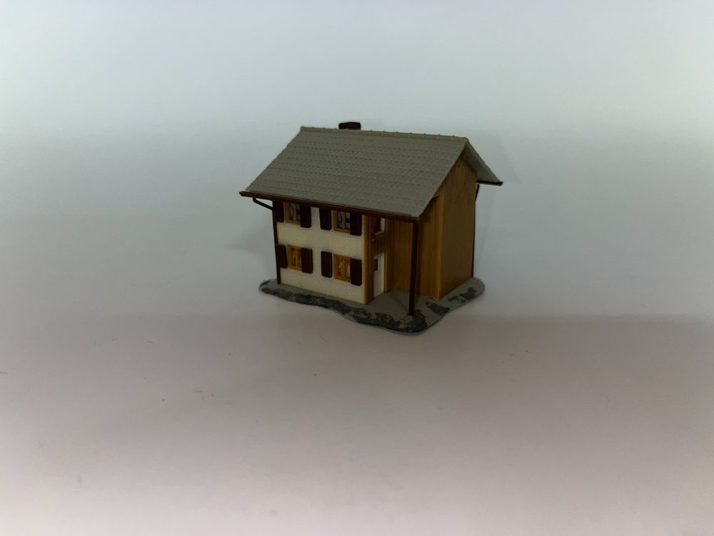 Berg Häuser Kirche Bahnhof Spur N fertig gebaut | Kaufen auf Ricardo