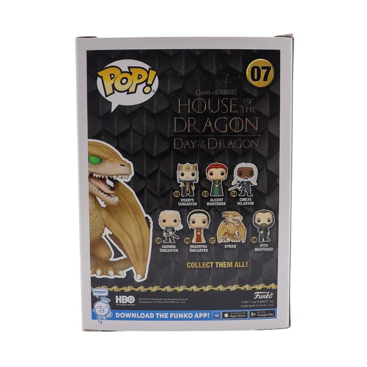 Syrax #7 Funko POP House of the Dragons Game of Thrones (Neu und ...