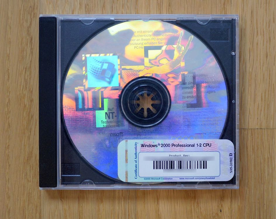 Microsoft Windows 2000 original CD (Gebraucht) in Dietwil für CHF 30 ...