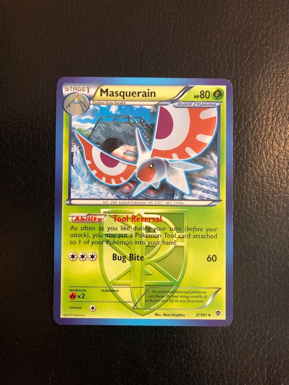 B&W Plasma Blast - Masquerain rare 2/101 Ab 1 (Gebraucht) in Paradiso ...