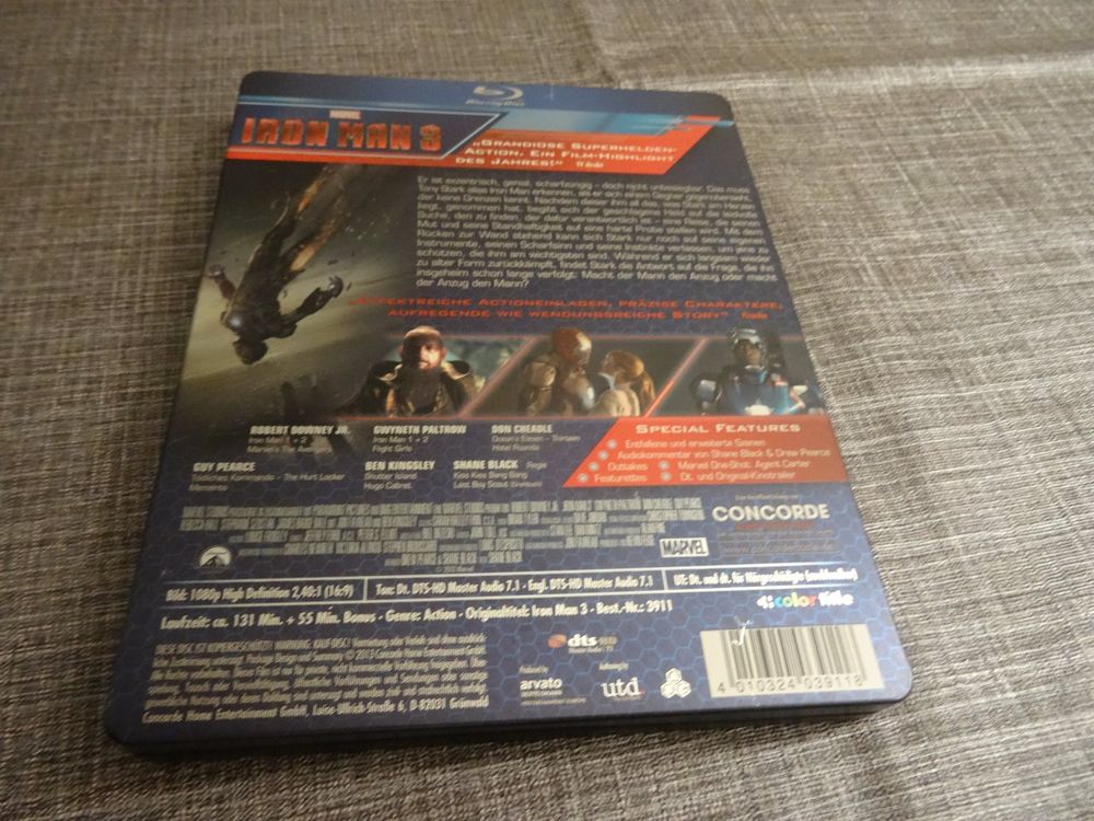 Iron Man 3 - Steelbook - Blu-Ray (Gebraucht) in Olten für CHF 5 – mit ...