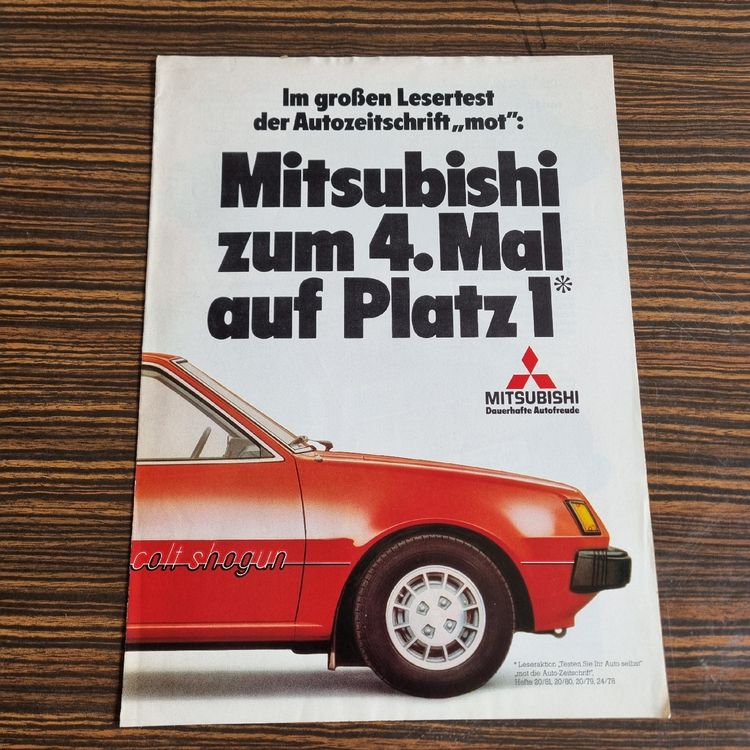 Prospekt Mitsubishi Colt Galant Lancer Sapporo L300 1982 | Kaufen auf Ricardo