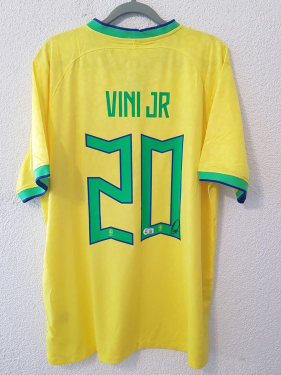 Vini JR - Brasilien Trikot - Beckett Zertifikat - Signiert (Neu (gemäss ...