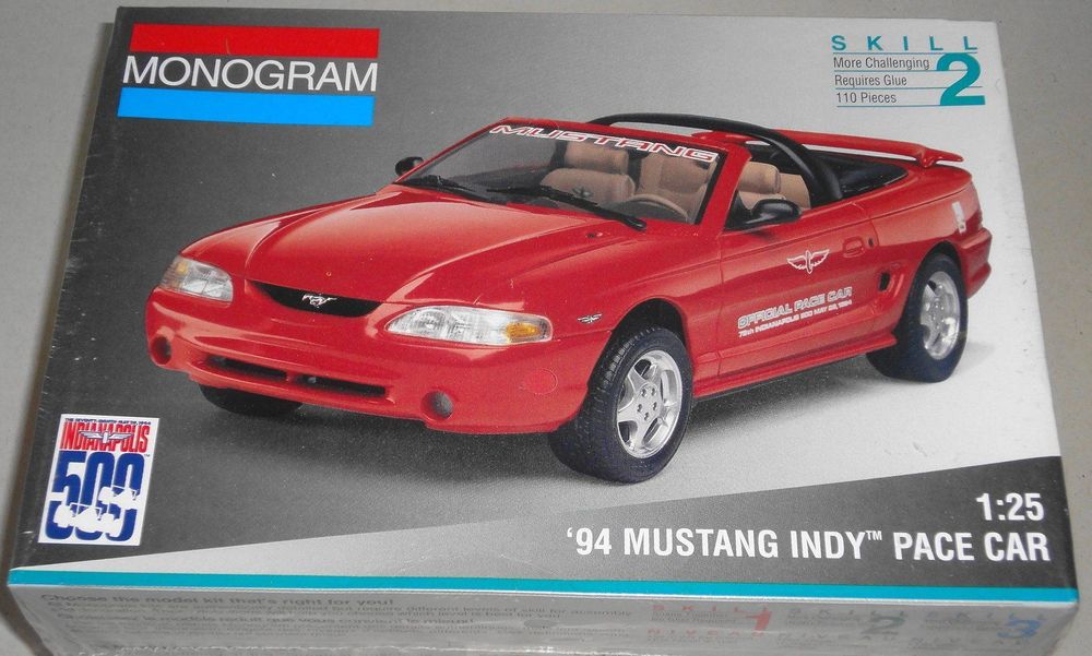 Monogram '94 Ford Mustang Indy Pace Car 1:25 (Neu und originalverpackt ...