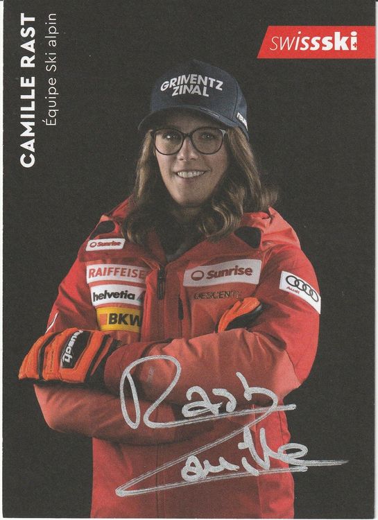 Camille Rast / Originalautogramm (Gebraucht) in Schwyz für CHF 4 – mit ...