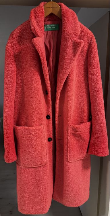 Benetton Rosa Pink Teddy Mantel NEU (Neu und originalverpackt) in Adliswil für CHF 95 – nur ...