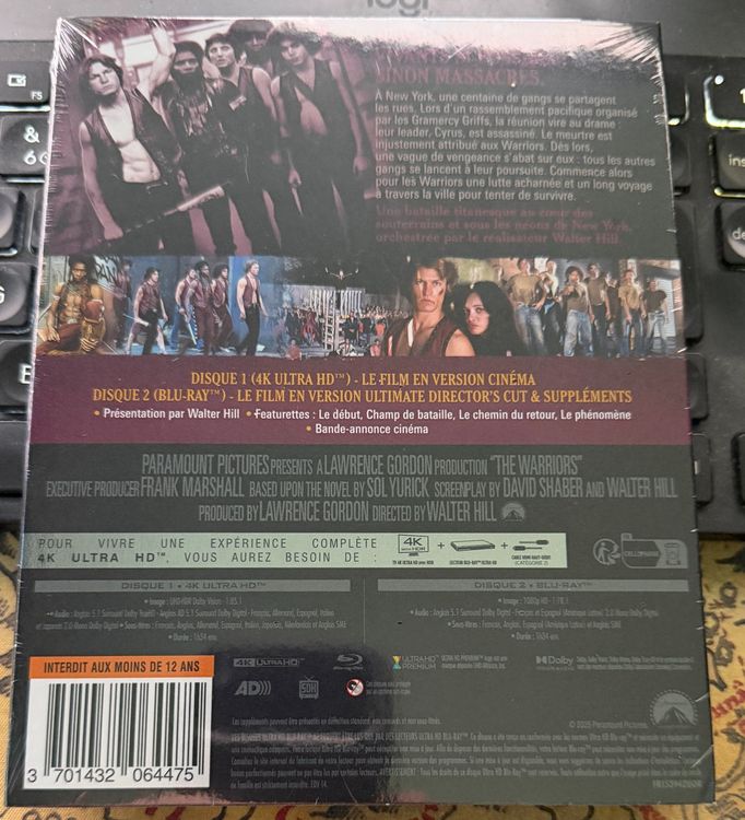 Les Guerriers de la nuit (1979) - 4K UHD + Blu-ray (D'occasion) à ...