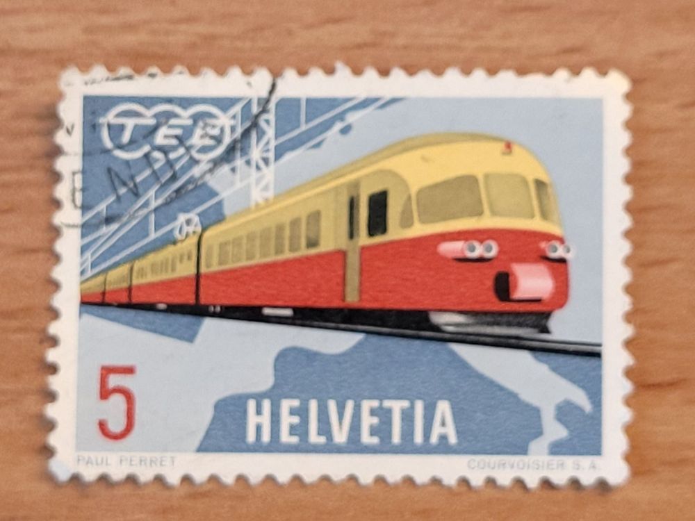 Timbre Suisse (1962) Trans-Europ-Express (Gebraucht) in Payerne für CHF ...
