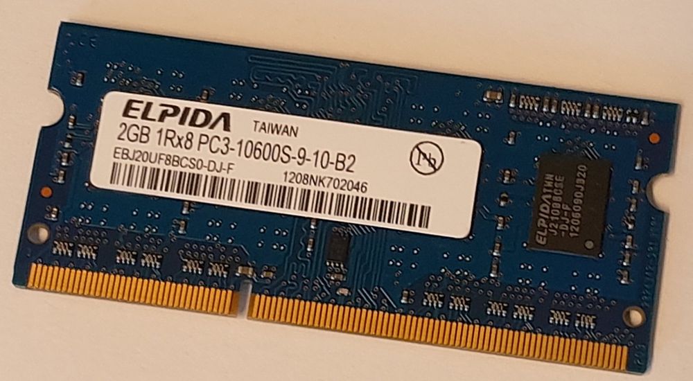 ELPIDA 2GB DDR3 RAM EBJ20UF8BCS0-DJ-F | Kaufen auf Ricardo
