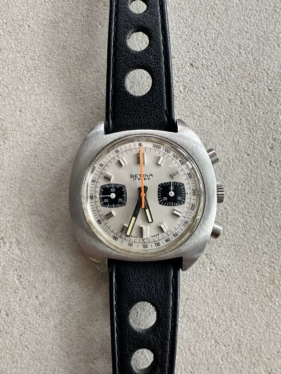 Betina Chronograph 1970er Swiss Made Panda Dial Vintage (Gebraucht) in ...