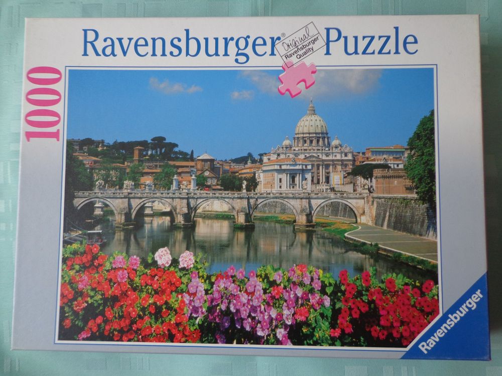 Puzzle 1000 pièces Ravensburger Rome, pont et basilique | Kaufen auf ...