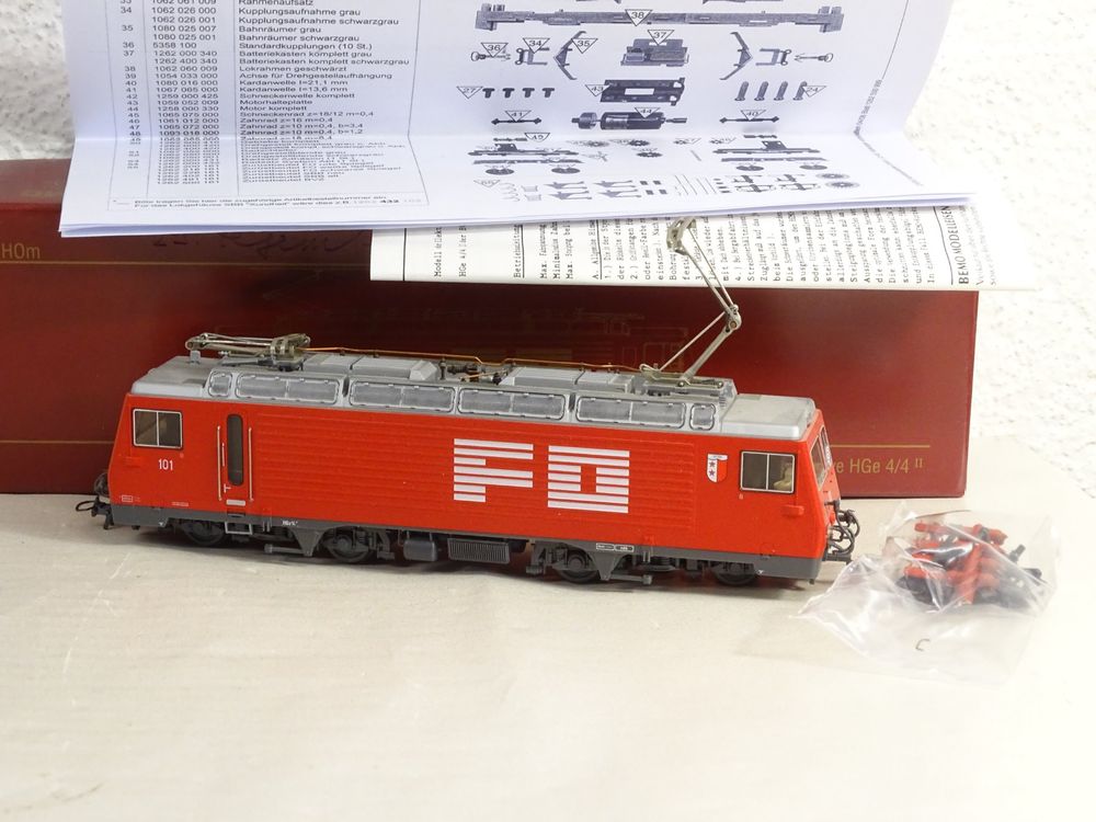Bemo 1262 201 Elektrolok HGe4/4, FO 101, Rot, H0m, OVP | Kaufen auf Ricardo