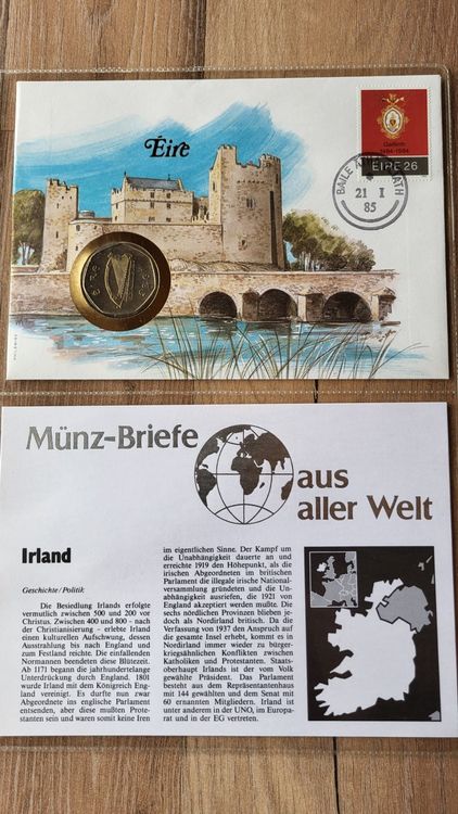 Münzbrief Irland (Gebraucht) in Vilters für CHF 1.1 – mit Lieferung auf Ricardo kaufen