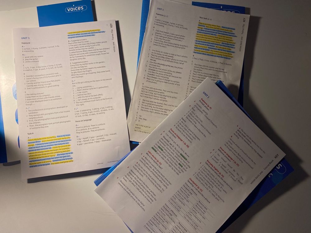 Voices Basic One (course book + 2x trainer file) (Gebraucht) in Sennhof ...