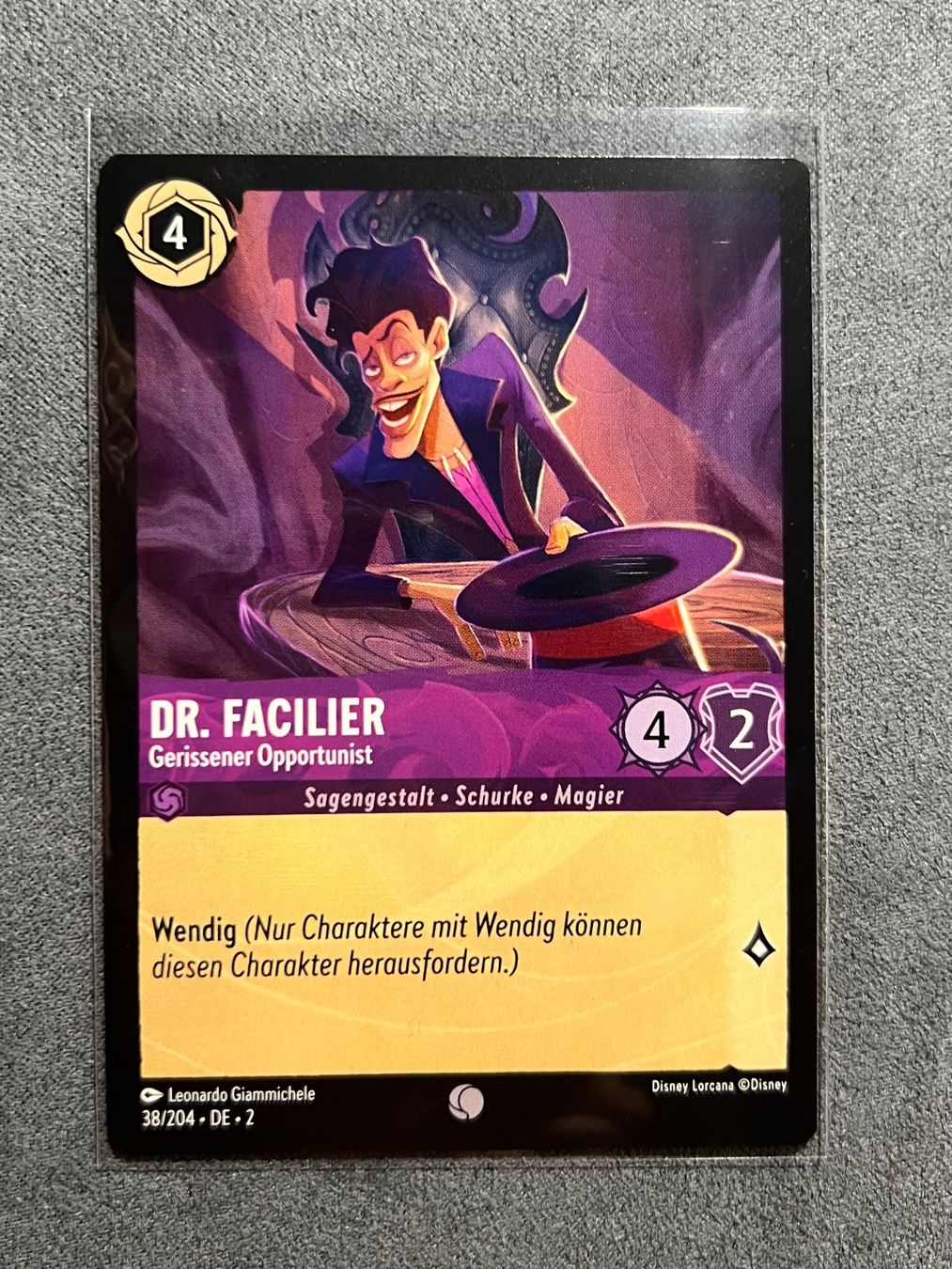 Dr. Facilier 38 DE Disney Lorcana 2 Tiana Küss den Frosch (Neu (gemäss ...