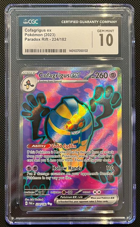 Cofagrigus ex Paradox Rift 224/CGC 10/EN/Pokémon/2023 | Kaufen auf Ricardo