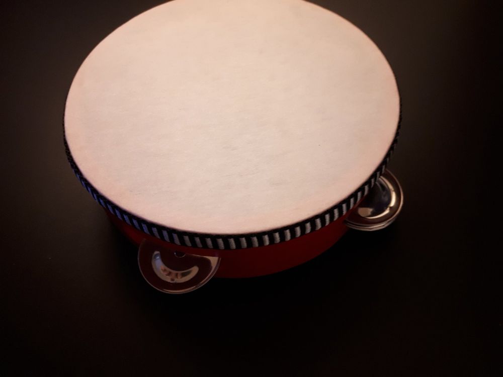 NEU - Tambourin Hand Trommel - Kinder Musik Instrument - Rot (Neu ...