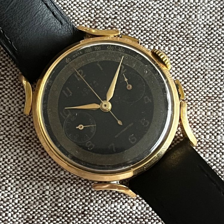 Iotta Vintage Chronograph 1950s 18k gold - For Repair (Gebraucht) in ...
