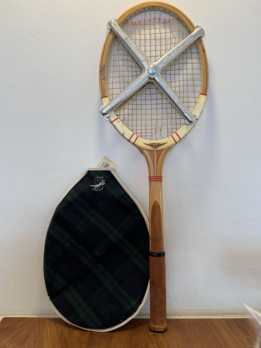 AMBRO’S Afzal Tennis Racket, Vintage Holzracket mit Zubehör! (Gebraucht ...