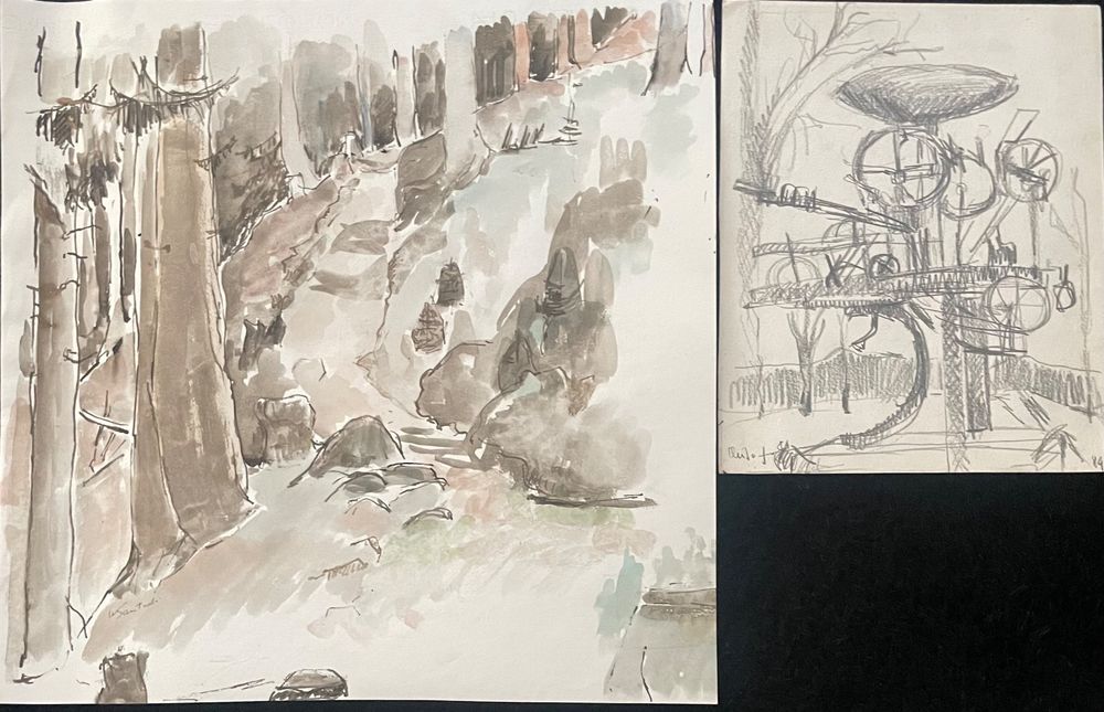 2x Sehr Interessante Zeichnungen Unl.Sig (Gebraucht) in Root für CHF 15 – mit Lieferung auf ...