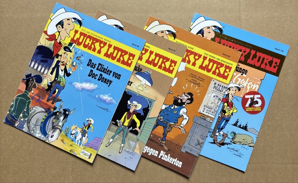 Lucky Luke Comic Sammlung - Top Zustand - 86 , 87 , 88 , 100 (Gebraucht ...