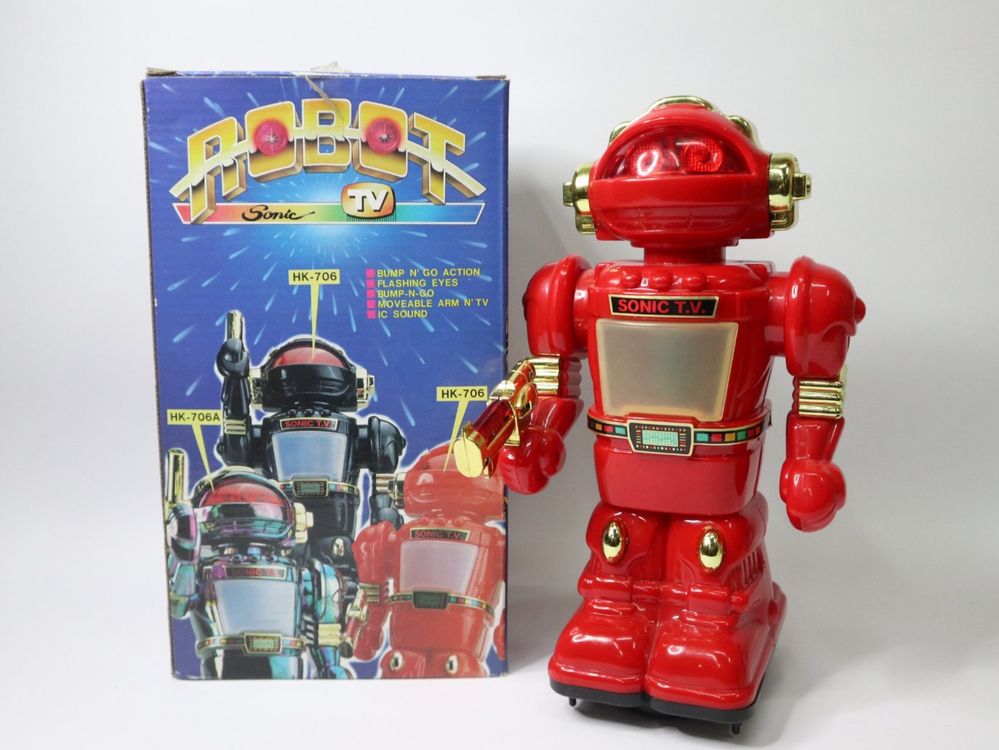 80's Roboter Sonic TV Robot 90's (Neu (gemäss Beschreibung)) in ...