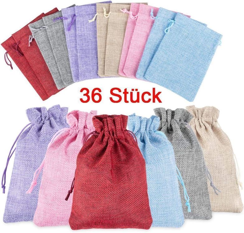 Jutesäckchen 36Stk Bunte Natur Säckchen | Kaufen auf Ricardo