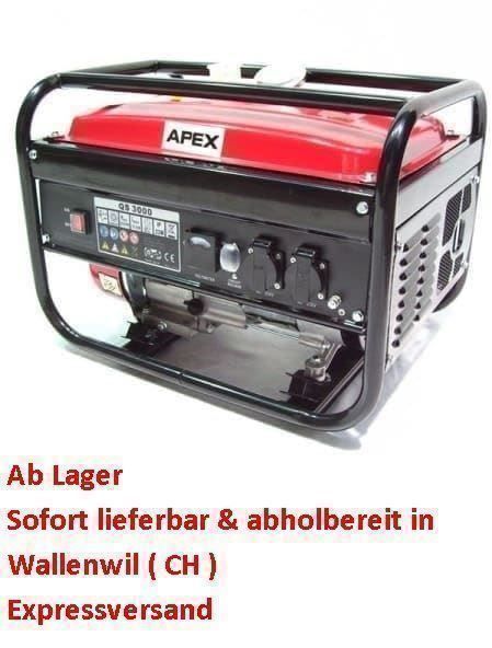06261 - Benzin Stromerzeuger 3000 4,5kW OHNE Fahrwagen (Neu und ...