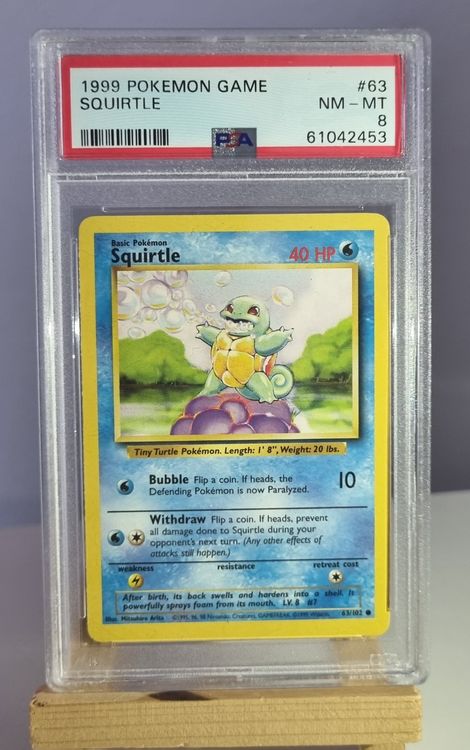 PSA 8 Pokemon Squirtle Base Set English Near-Mint MINT (Gebraucht) in ...