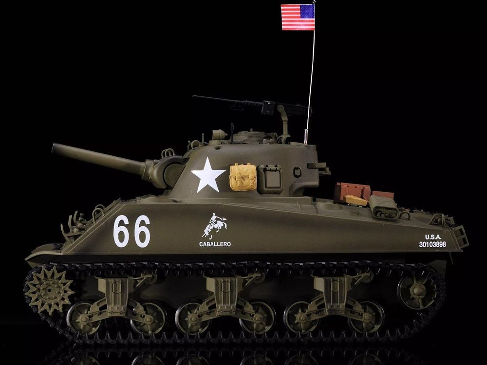 RC Panzer - USA M4A3 Sherman - 1:16 - RTR-Set (Neu und originalverpackt ...