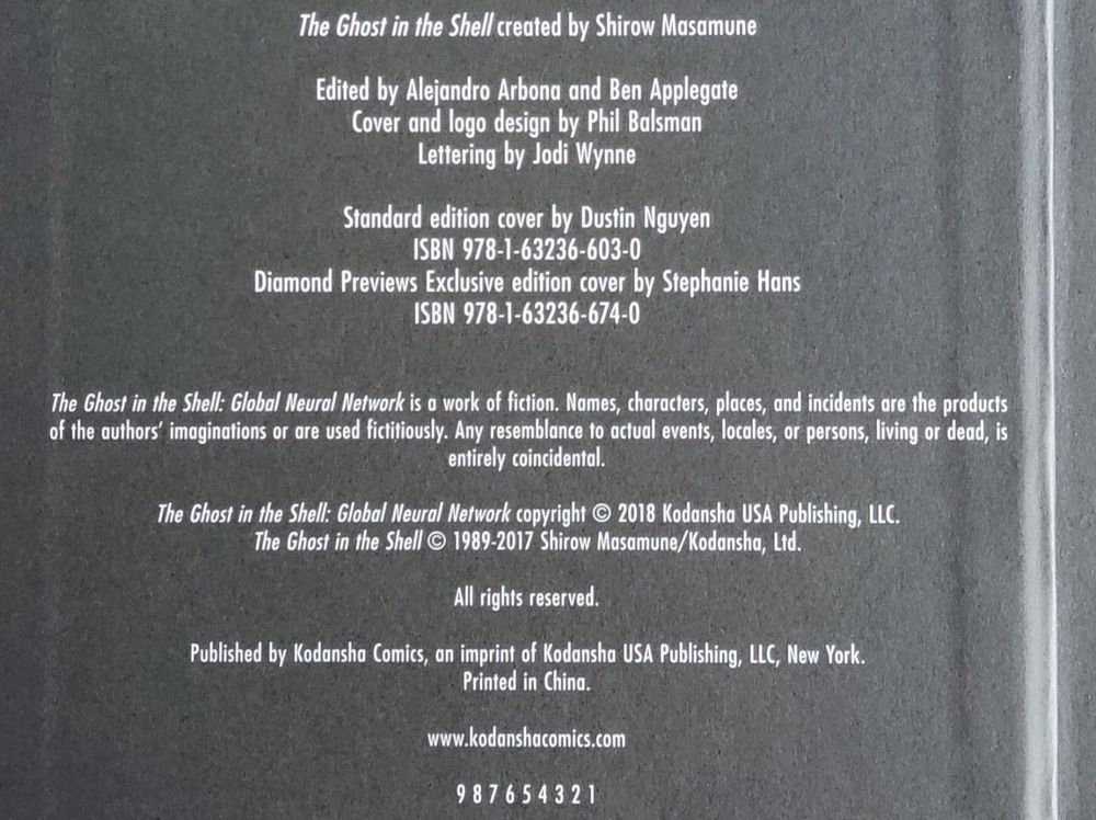 The Ghost in the Shell - Global Neural Network (Manga-Book) (Gebraucht ...